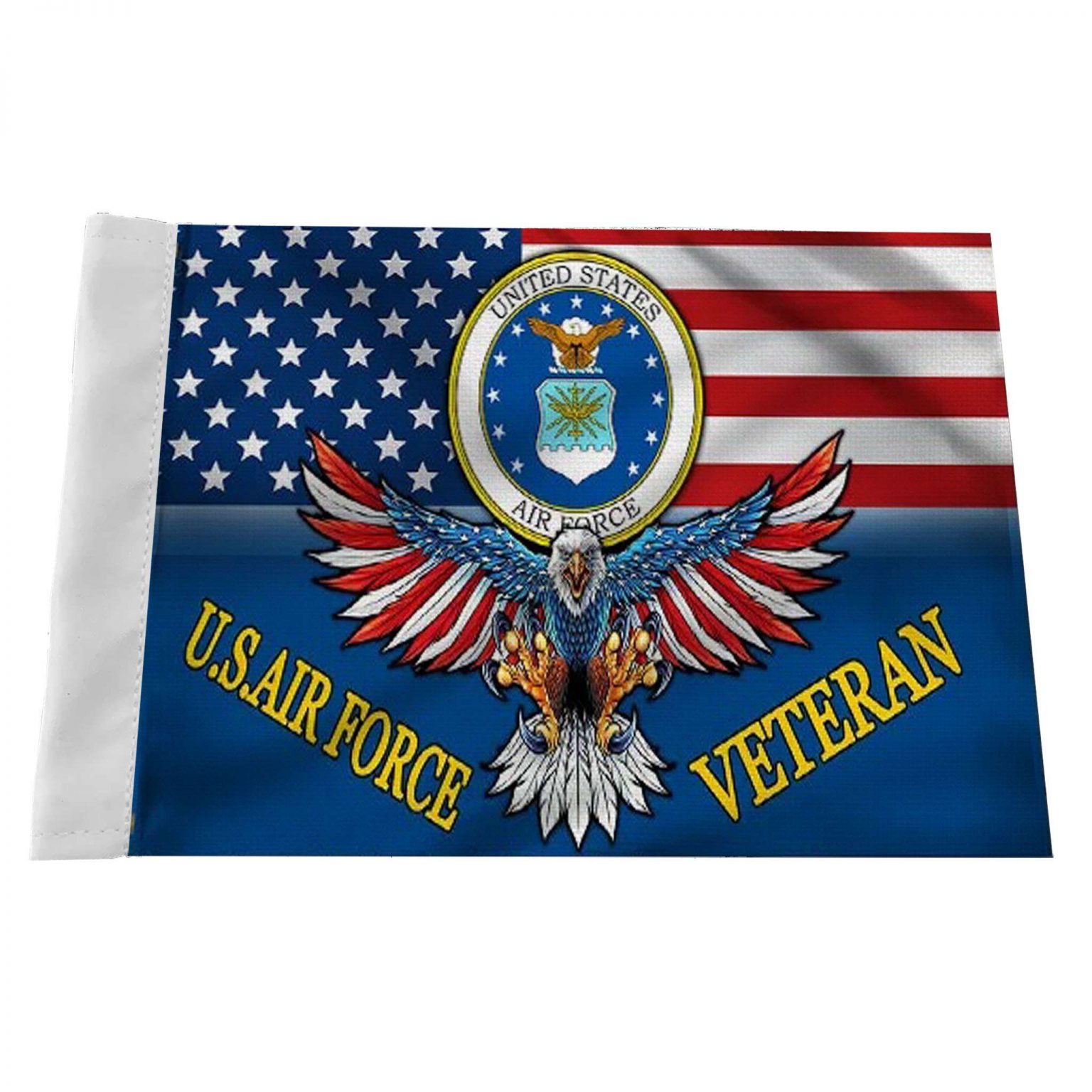 U.S. Air Force Veteran Motorcycle FlagTeexim