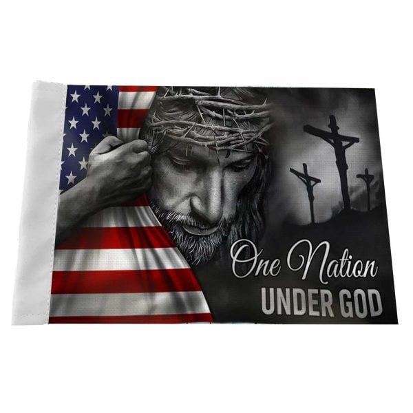 Jesus Flag One Nation Under God Motorcycle FlagTeexim